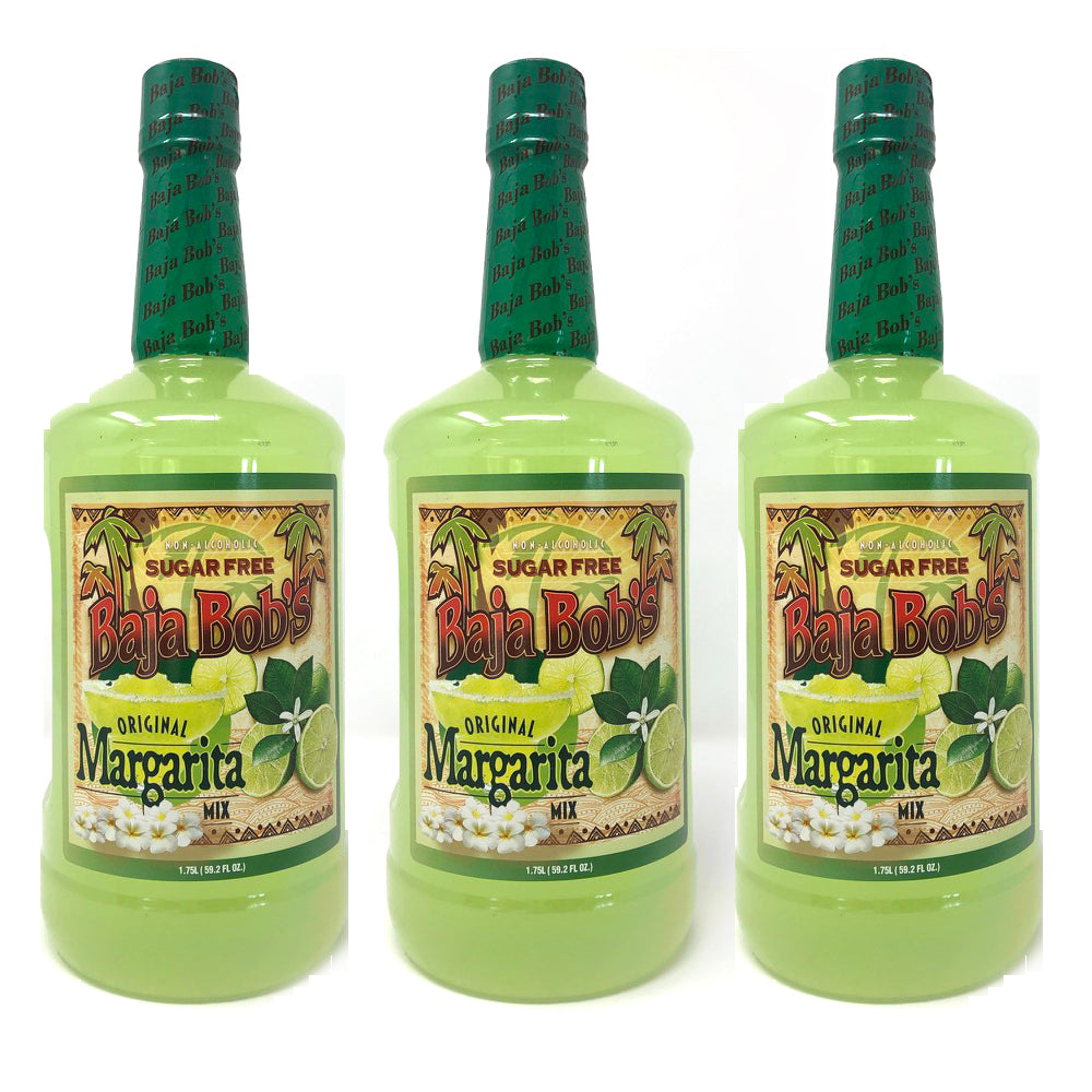 Baja Bob's Original Margarita Mix - 1.75 Liter - Sugar Free Cocktail Mixer