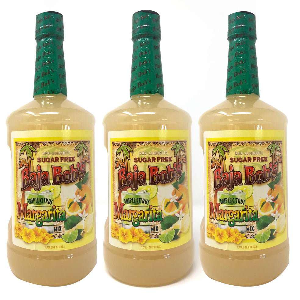 Baja Bob's Triple Citrus Margarita Mix - 1.75 Liter -Sugar Free ...